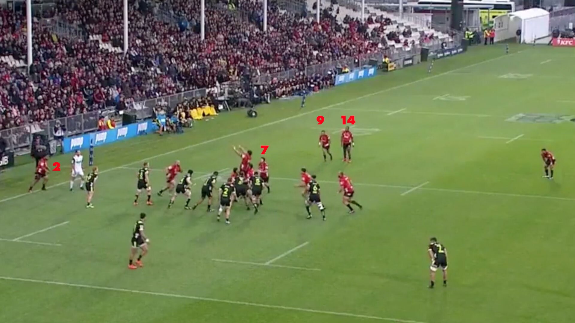 Analysis: The lineout attack inspired by an old school trick play ...